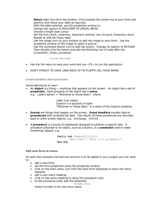 Visualbasic tutorial | PDF