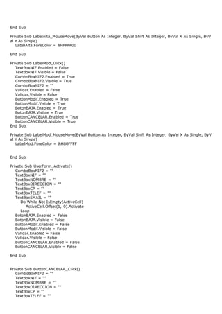 Visual basic userform 8 | PDF