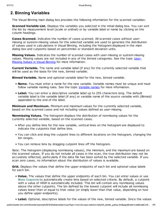 Visual binning | PDF