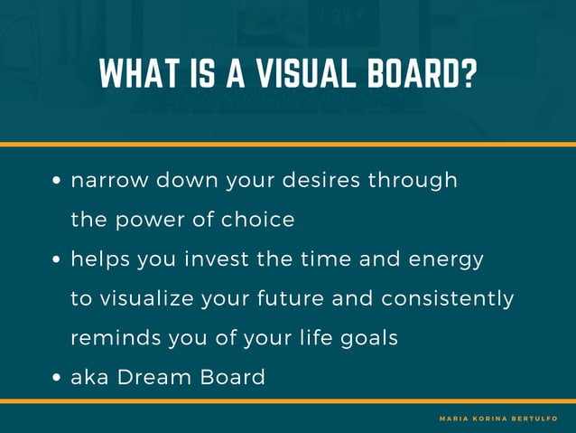 Creating Visual Board | PPT
