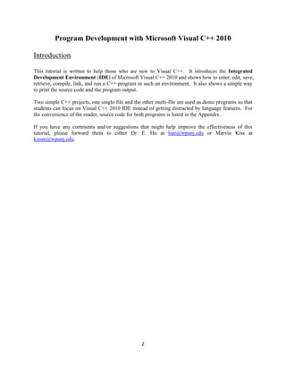 Visual c++ 2010_tutorial | PDF