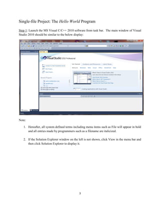 Visual c++ 2010_tutorial | PDF