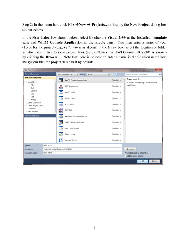 Visual c++ 2010_tutorial | PDF