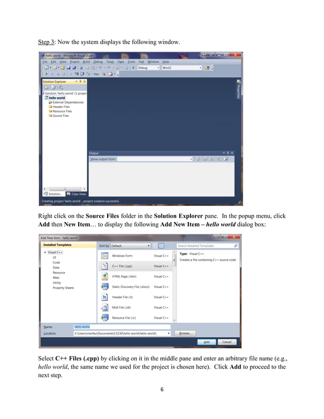 Visual c++ 2010_tutorial | PDF