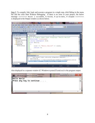 Visual c++ 2010_tutorial | PDF