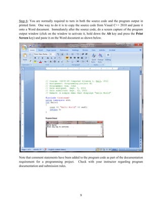 Visual c++ 2010_tutorial | PDF