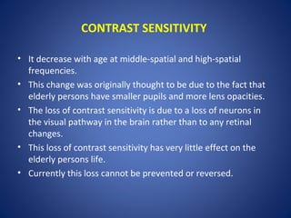 Visual changes in aging | PPT