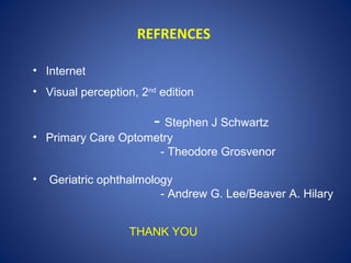 Visual changes in aging | PPT