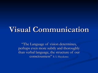 Visual communication | PPT