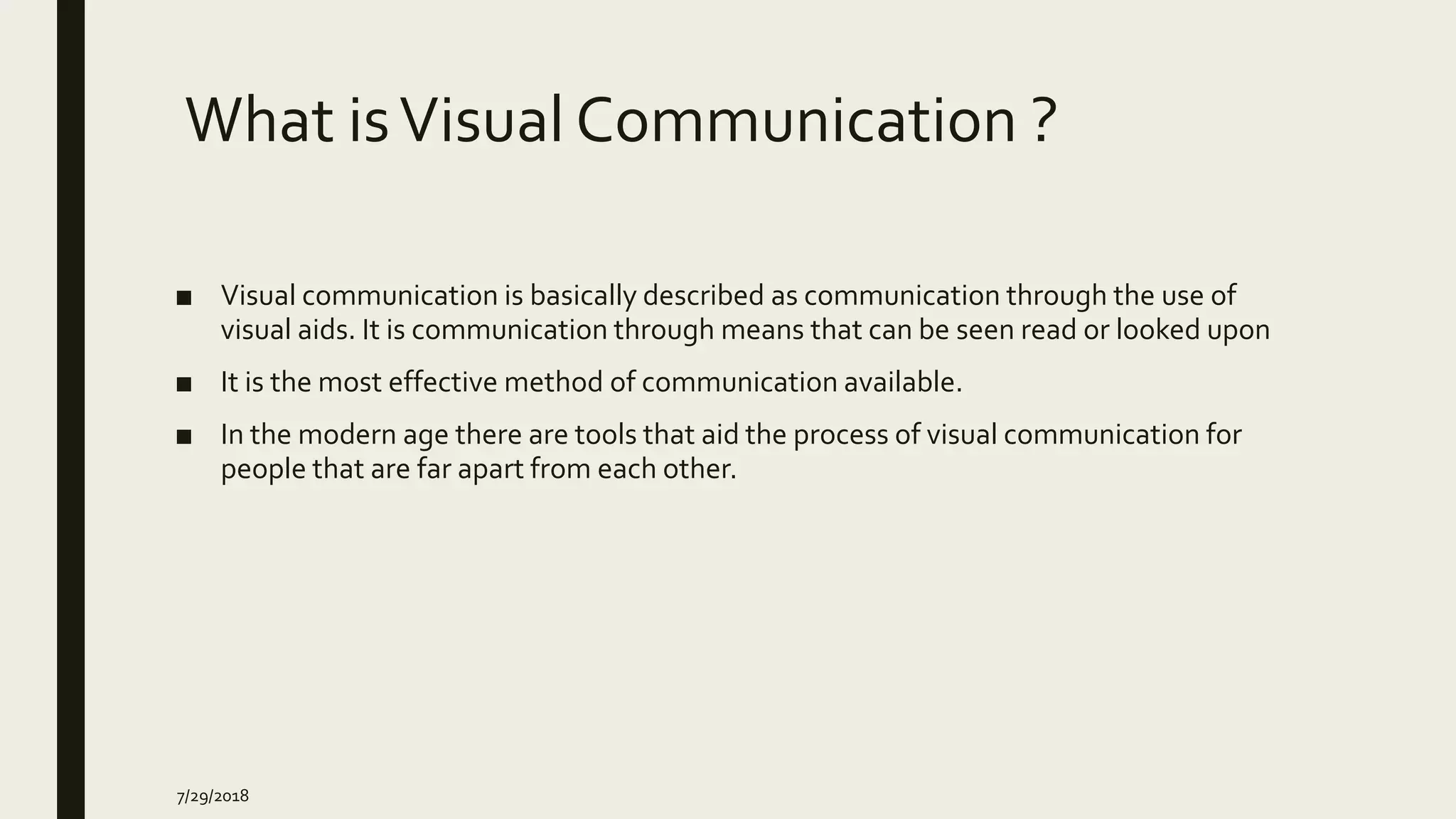 Visual communication using ppt | PPTX