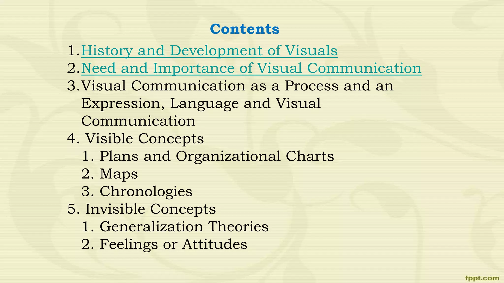 Visual communication (1) | PPTX