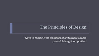 Visual Communication Design Elements And Principles