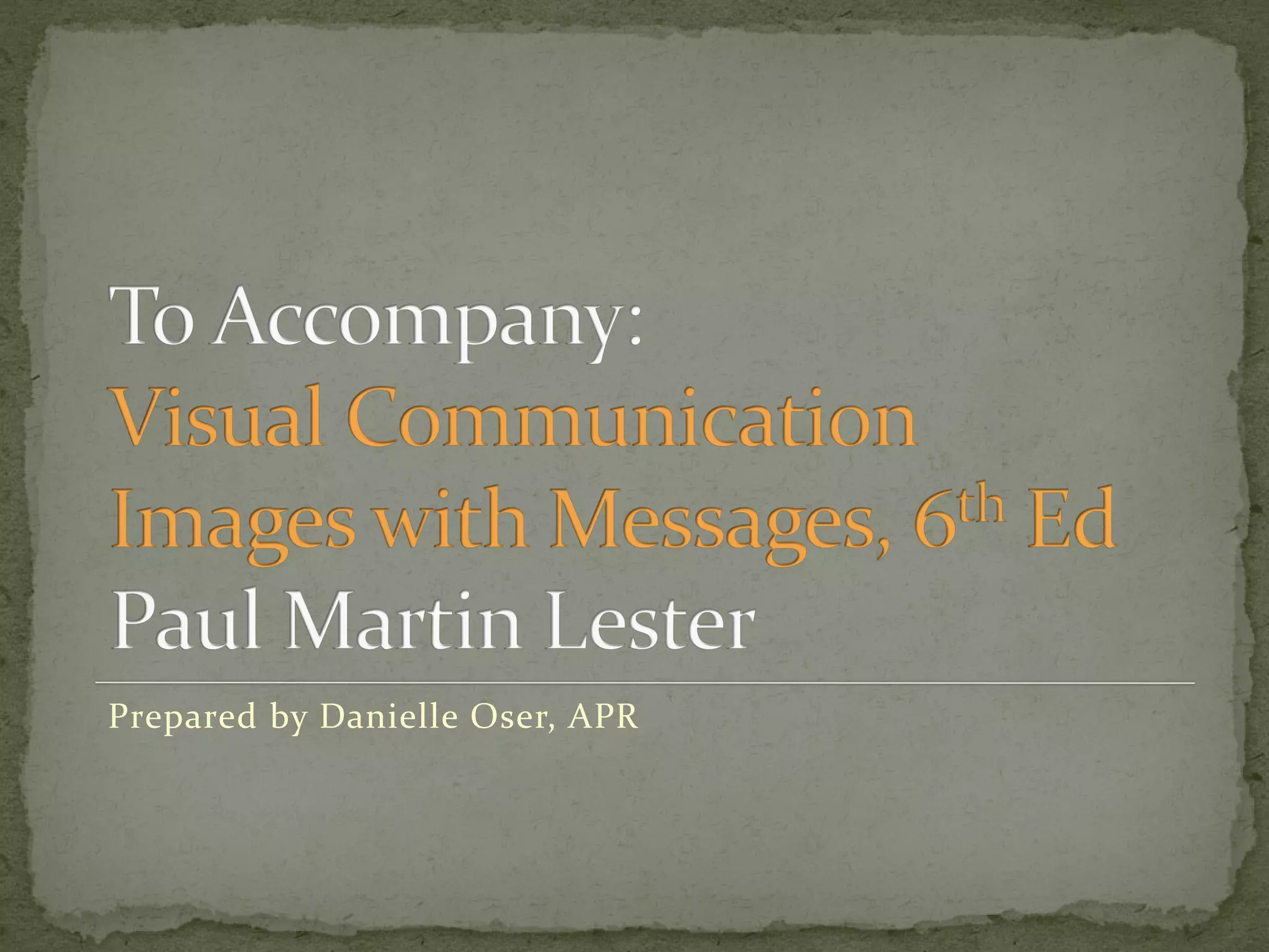 Visual communication and Visual communication theories | PDF