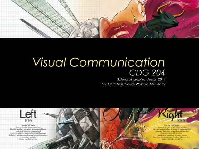 Visual communication tutorial 6 | PPT