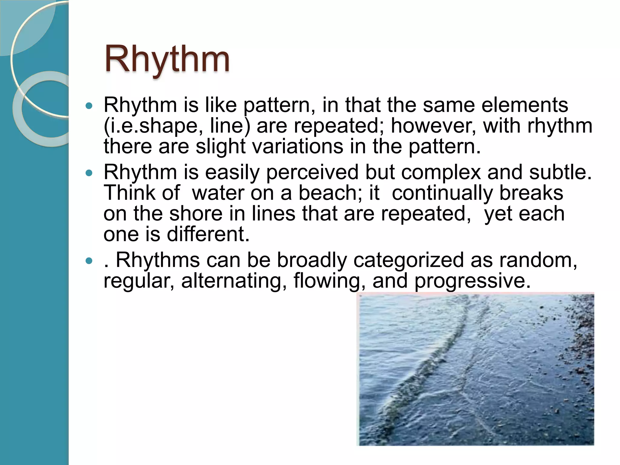 Visual Communication lecture 4 1 rhythm, pattern and repetition | PPTX