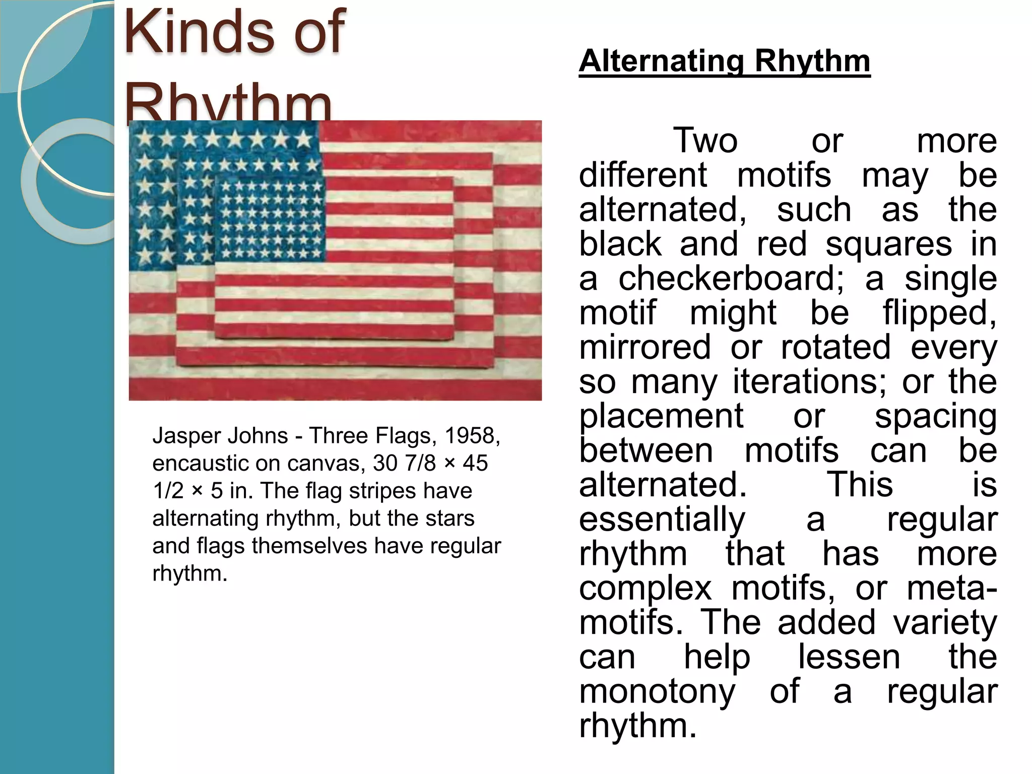 Visual Communication lecture 4 1 rhythm, pattern and repetition | PPTX