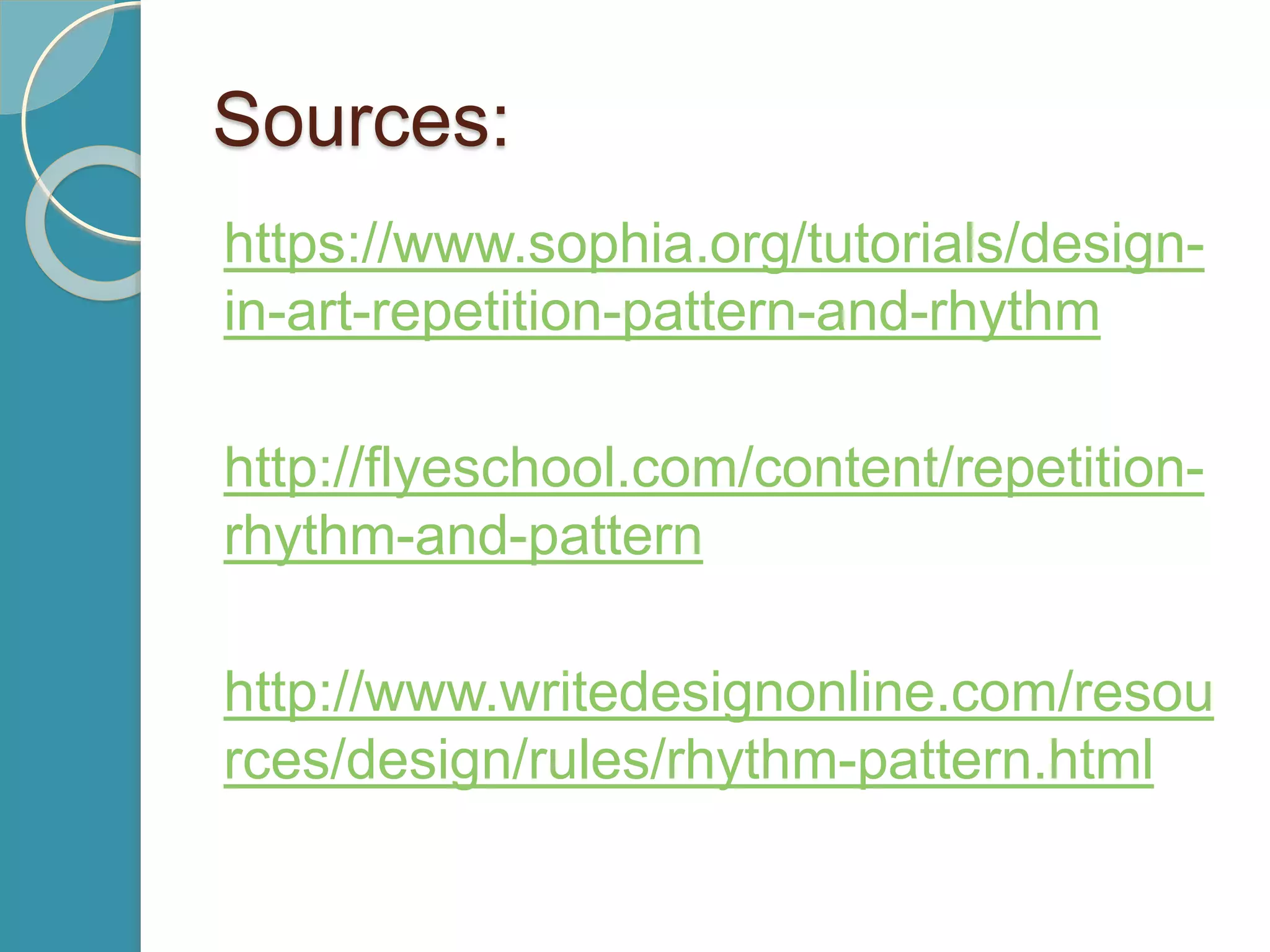 Visual Communication lecture 4 1 rhythm, pattern and repetition | PPTX