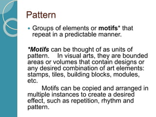 Visual Communication lecture 4 1 rhythm, pattern and repetition | PPTX