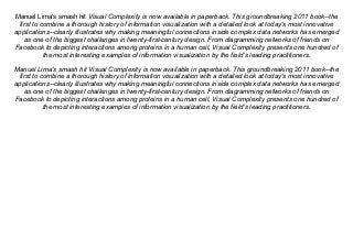 [Doc] Visual Complexity: Mapping Patterns of Information