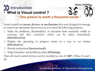 VISUAL CONTROLS - Mieruka | PPT