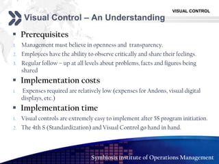 VISUAL CONTROLS - Mieruka | PPT