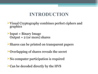 Visual Cryptography in Meaningful Shares | PPT