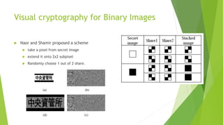Visual cryptography | PPTX
