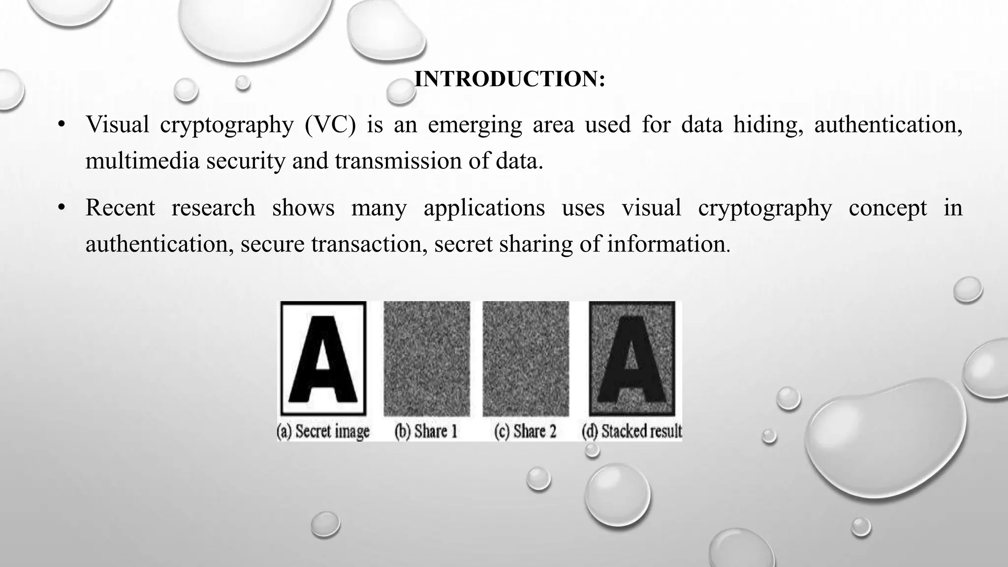 Visual cryptography for hybrid approach | PPT