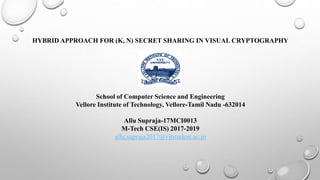 Visual cryptography for hybrid approach | PPTX