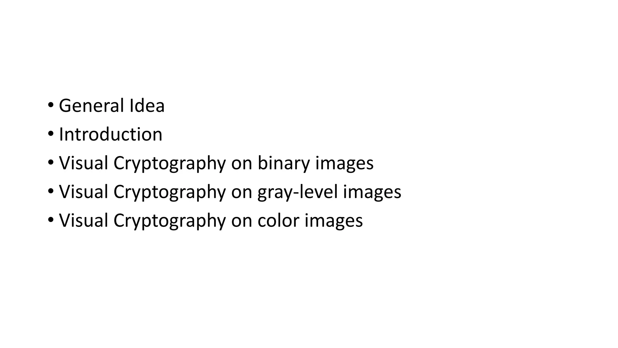 Visual cryptography for color images | PPTX