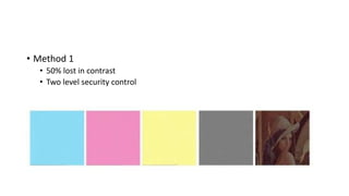 Visual cryptography for color images | PPTX