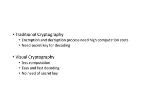 Visual cryptography for color images | PPTX