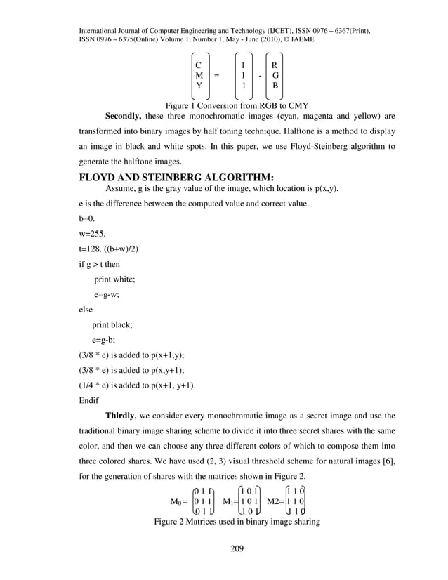 Visual cryptography scheme for color images | PDF