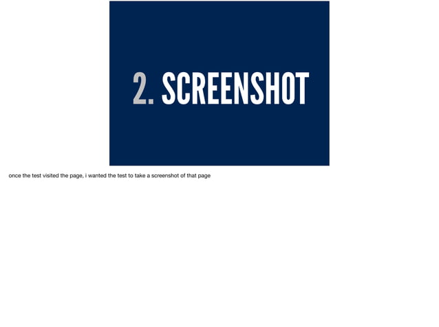 Implementing a visual css testing framework | PPT