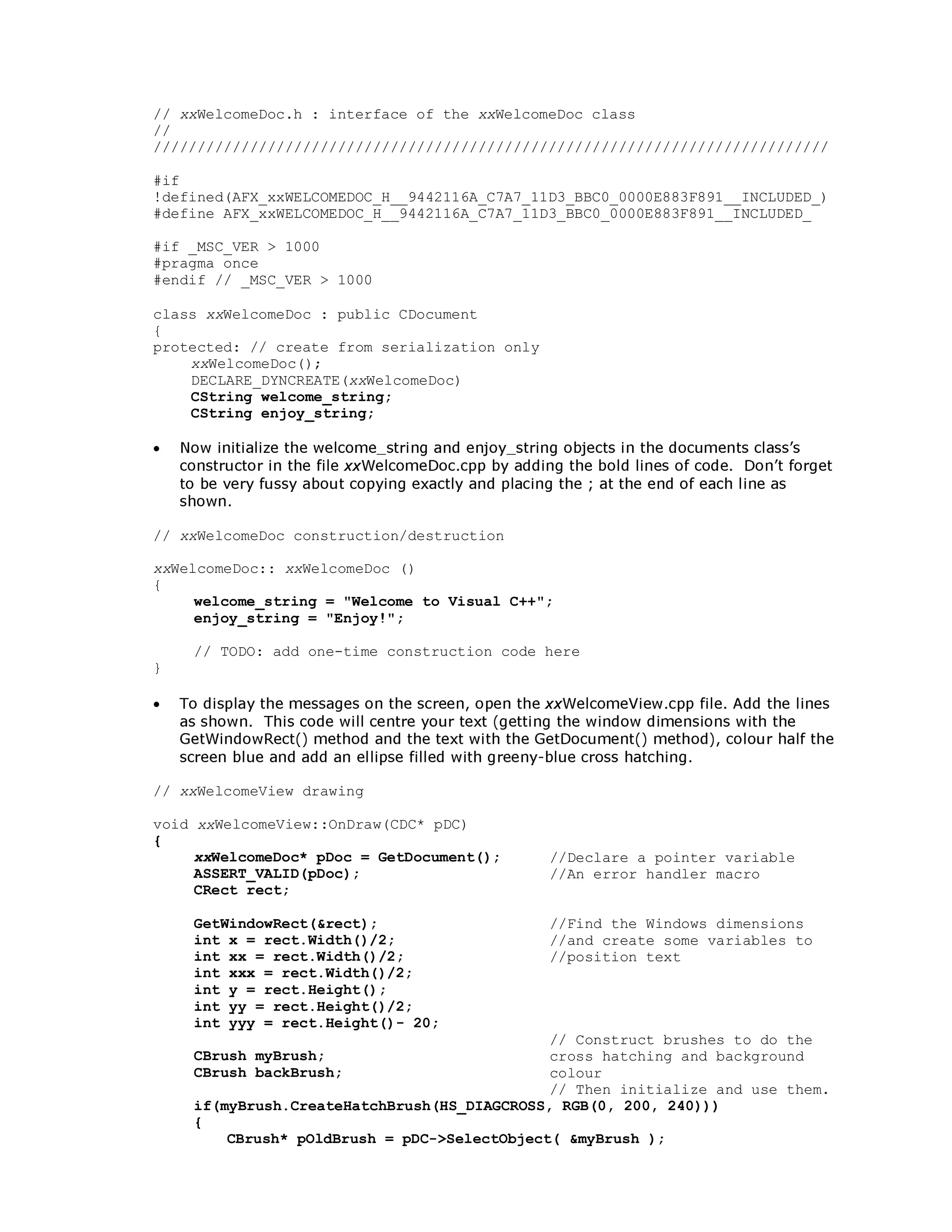 Visual C++ tutorial | PDF