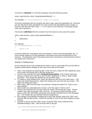 Visual C++ tutorial | PDF
