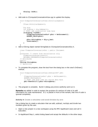 Visualc tutorial | PDF