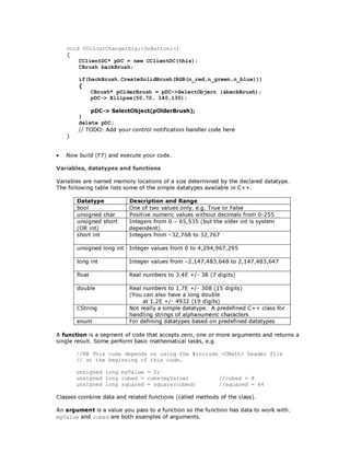 Visualc tutorial | PDF