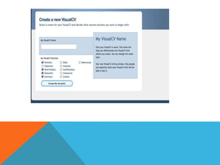 Using Visual CV | PPT