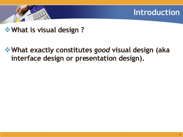 Visual Design | PPT