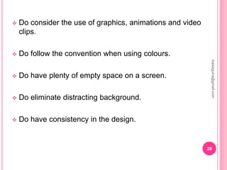 Visual design: Theories and Principle | PPTX