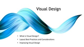 Visual design | PPTX | Desktop Publishing | Computer Software and ...