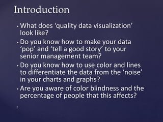 Visual Design - Making Data Pop | PPT