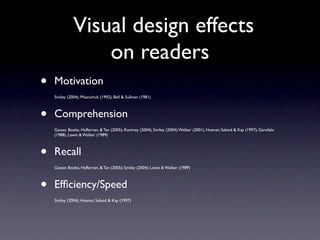 Visual design principals and l2 learners | KEY