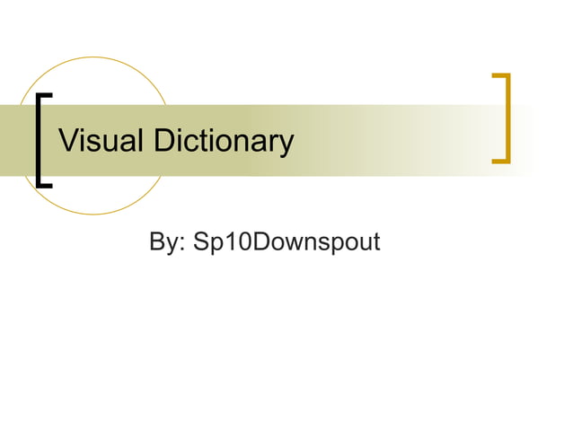 Visual dictionary FINAL COMPLETE REAL | PPT