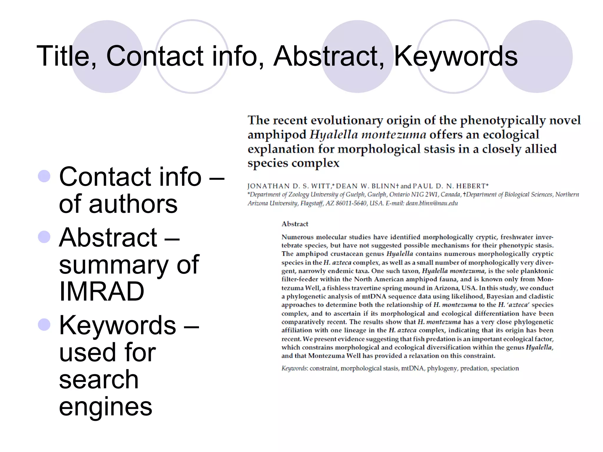 Scientific Writing Format: Imrad | PPT