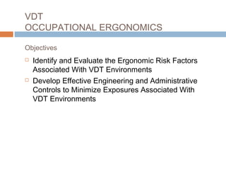 Visual display terminals ppt | PPT