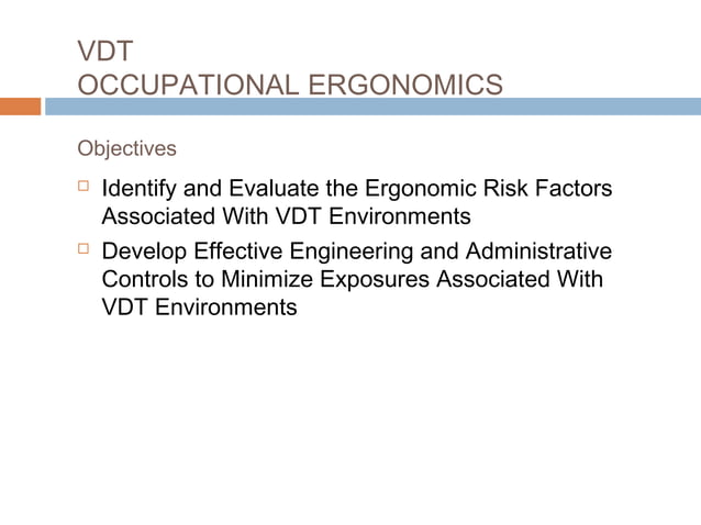 Visual display terminals ppt | PPT