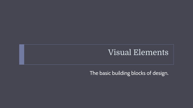 Visual Elements | PPTX