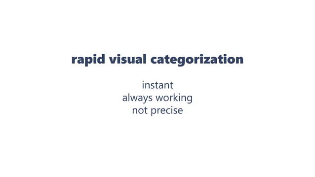 Visual categorization and data visualizations | PPT
